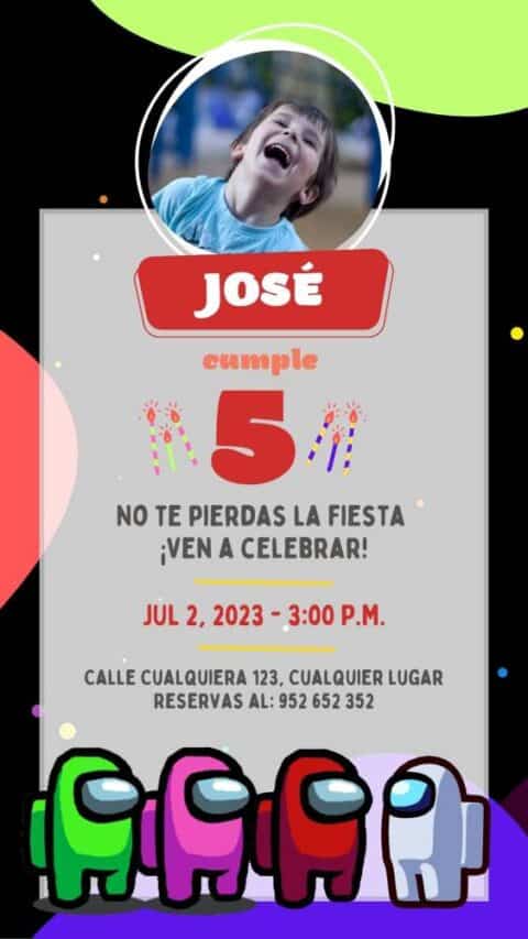 Video Invitaciones de Among Us [GRATIS]